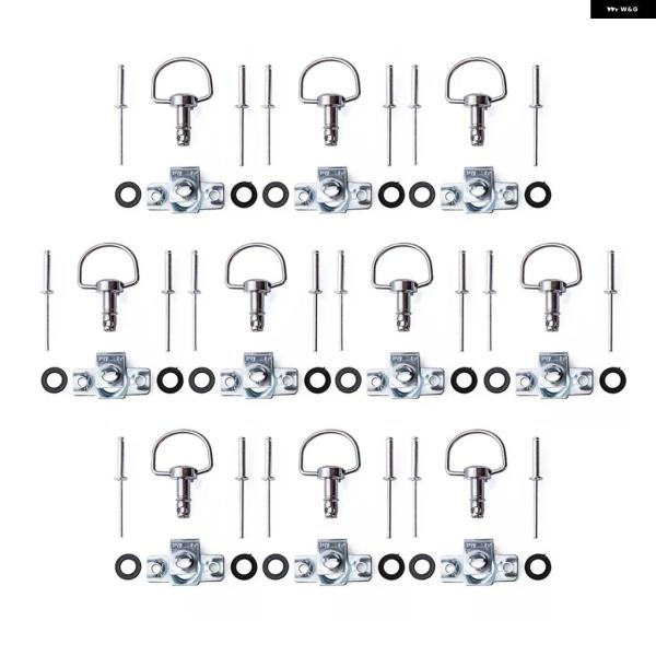 10セット 19MM オートバイ レーシング ボルト ネジ フェアリング ファスナー クイックリリース Dリング 1/4回転リベット ヤマハ ドゥカティ BMW カスタム パーツ アクセサリーItem Height:0Item Width:...