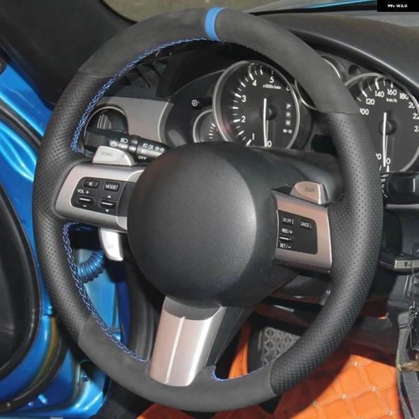 滑り止め編み込みカーハンドルカバー マツダ MX-5 2009-2013 RX-8 2009-2013 CX-7 CX7 2007-2009 車 カスタム パーツ アクセサリーHigh-concerned chemical:NoneSpec...