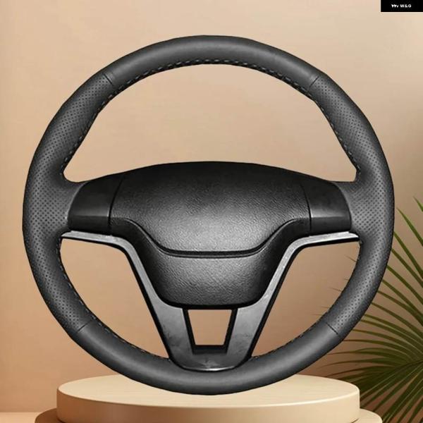 DIY カーハンドルカバー ホンダ CRV CR-V 2007-2011 編み込みハンドルカバー カスタム パーツ アクセサリーHigh-concerned chemical:NoneSpecial Features:Breathable,...