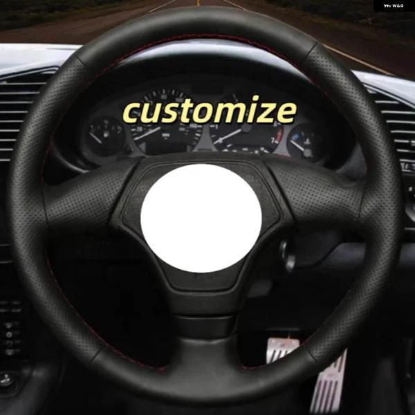 DIY レザー 1995-2000 E46 1998-2000 E39 1995-1999 E3 1995 1996 -1997 BMW E36 ステアリングホイール カバー カスタム パーツ アクセサリーHigh-concerned ch...