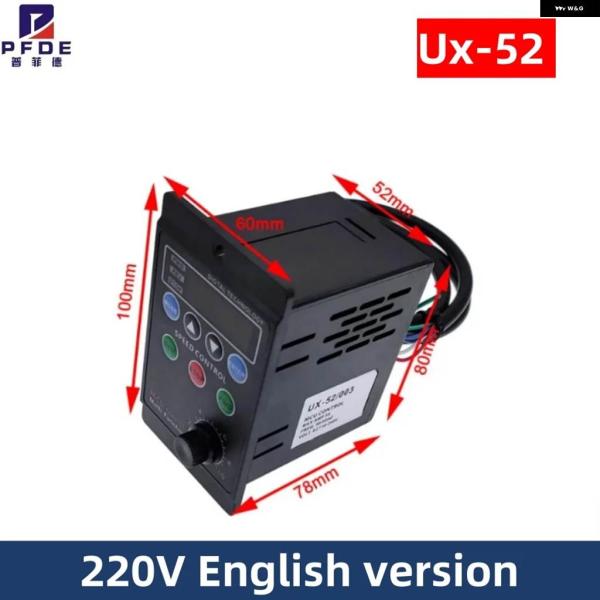 6-400W インテリジェントデジタルスピードガバナー UX-52 AC モータースピード減速機 無段階スピード 制御 スイッチ ボックス 220V 英語 カスタム パーツ アクセサリーDoes it include wireless fu...