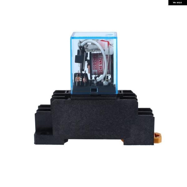 コイル式パワーリレー 10A DPDT LY2NJ HH62P HHC68A-2Z ソケットベース AC 220V カスタム パーツ アクセサリーHigh-concerned chemical:NoneModel Number:Electr...
