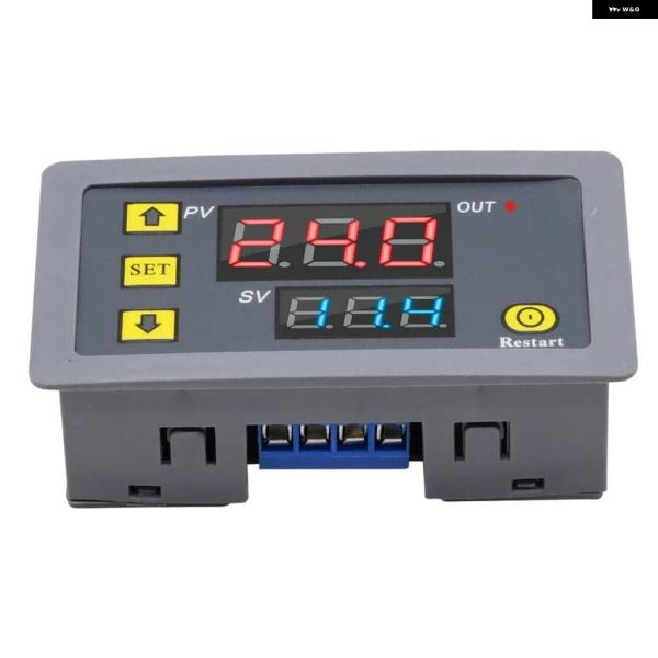 AC 110V 220V 12V デジタル時間遅延リレー デュアルLED ディスプレイ サイクルタイマー 制御 スイッチ タイミングリレー時間遅延スイッチ カスタム パーツ アクセサリーHigh-concerned chemical:Non...