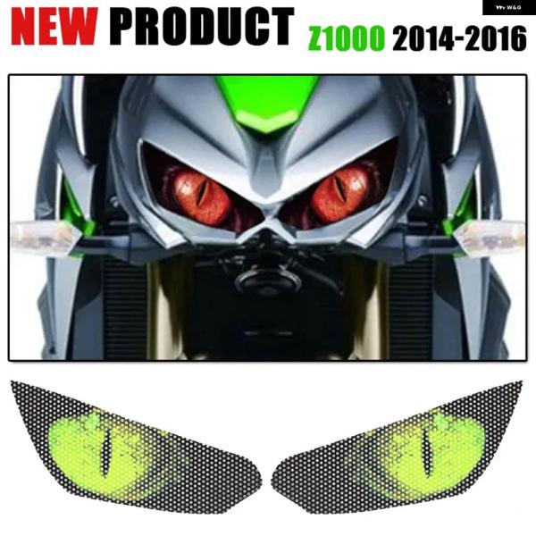 カワサキ Z1000 2014-2019 オートバイ ヘッドライト ステッカー PVC 傷防止 光透過フィルム 赤/緑 左右セット カスタム パーツ アクセサリーHigh-concerned chemical:NoneItem Weight...