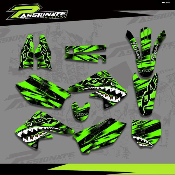 オートバイ デカール ステッカー キット カワサキ KX250F KXF250 KX 250F KXF 250 2004 2005 カスタム パーツ アクセサリーHigh-concerned chemical:Noneis_customiz...