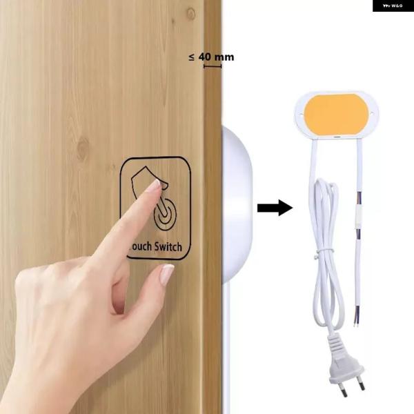 AC電圧85V〜265V対応 LED ライトタッチスイッチ厚さ40MMの木材を貫通可能 ライト 調光 タッチ コントローラ ー パーツ アクセサリーAC Voltage 85V-265V LED Light Touch Switch, Ca...