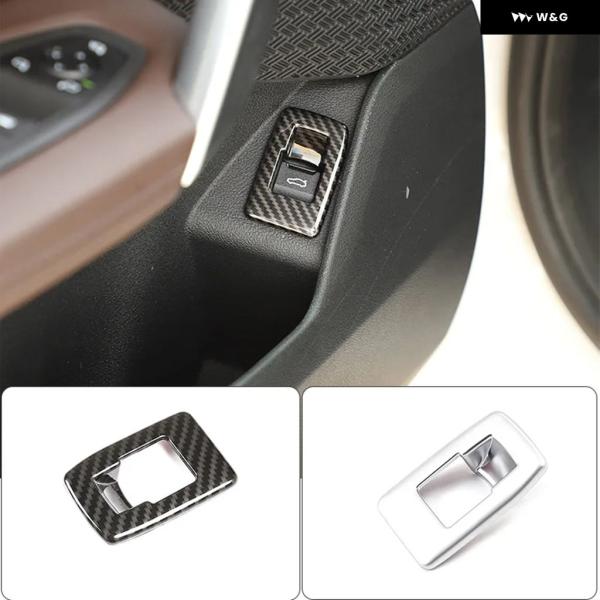 BMW X1 U11 2023 ABS シルバー カーボン 車室内 テールゲート スイッチ トリム フレーム カバー トリム ステッカー カーアクセサリー インテリア カスタム パーツ アクセサリーHign-concerned Chemic...