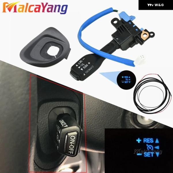 ブルー LED クルーズ コントロール スイッチ カバー 84632-34011 84632-34017 45186-06210-C0 846320F010 トヨタ カムリ 2009-2011 カスタム パーツ アクセサリーHign-con...