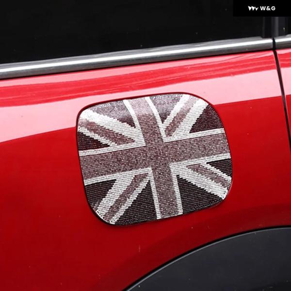 車用ユニオンジャック燃料 タンクキャップ カバー ステッカー デカール ダイヤモンド 装飾 ミニクーパーワンS JCWカントリーマンF60カー スタイリング アクセサリー カスタム パーツ アクセサリーHign-concerned Chem...