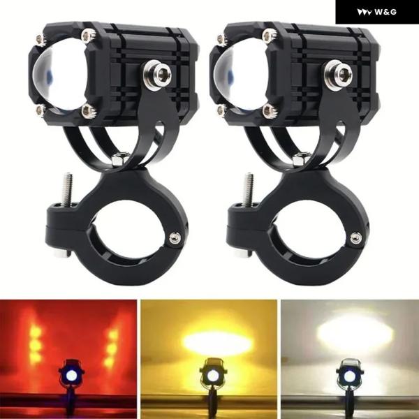 1ペア 汎用 オートバイ バイク ヘッドライト フォグランプ 3570 25W LED 補助運転ランプモトスポットライトアクセサリー ホンダ CRF1000L カスタム パーツ アクセサリーHign-concerned Chemical:N...