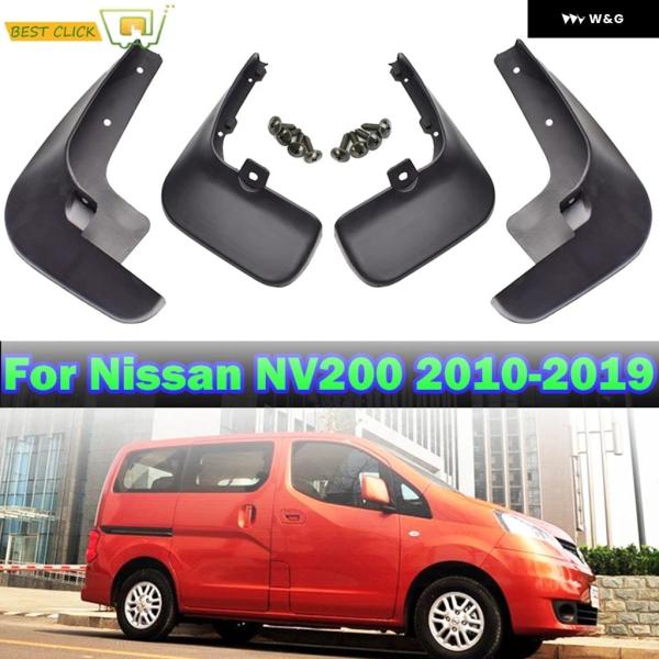 4個 ソフト プラスチック フレキシブル スプラッシュガード 日産 NV200 VANETTE EVALIA 2010-2019 4個 マッドガード フロント リア カスタム パーツ アクセサリーHign-concerned Chemica...
