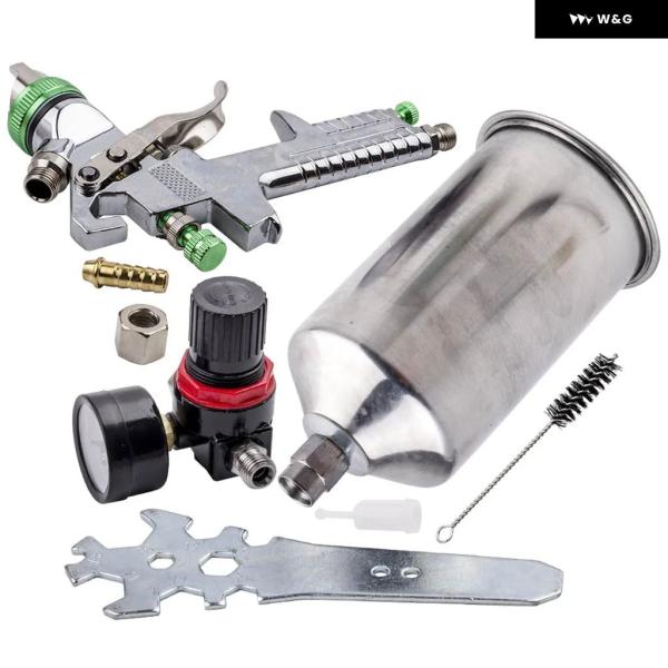 1L スプレーガン 2.5MM 自動車用塗料 重力式 ゲージノズル シルバー 大容量低圧 HVLP システム カスタム パーツ アクセサリーHign-concerned Chemical:NoneModel Number:Air Spray...