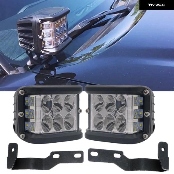 2005-2015年式 トヨタ タコマ 36W 3X3インチ LED フォグランプ ポッドキット Aピラー マウント ブラケットセット カスタム パーツ アクセサリーHign-concerned Chemical:NoneDegree:30...