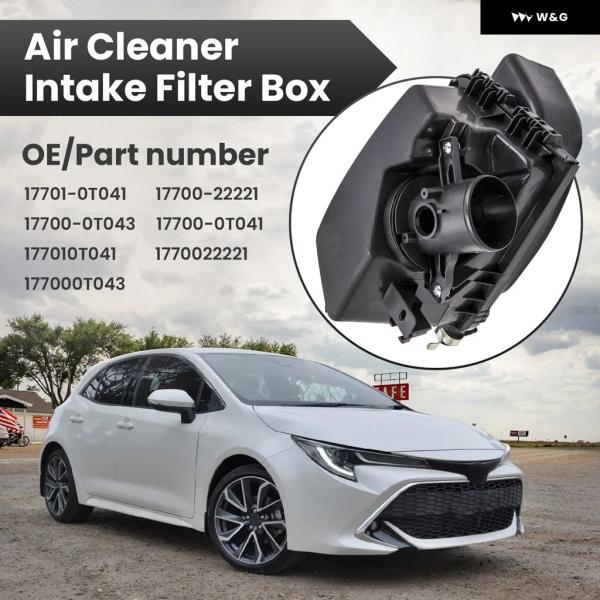 エアクリーナー フィルター ボックス ハウジング ブラックエアクリーナー インテーク フィルター ボックス ハウジング トヨタ カローラ1770022221 177000T043交換用 カスタム パーツ アクセサリーHign-concern...