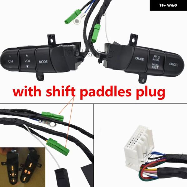シフト パドル ステアリングホイール スイッチ 多機能 オーディオ コントロール ボタン 付き ホンダ シビック 2006-11 カスタム パーツ アクセサリーSpecial Features:With Shift Paddle Steer...