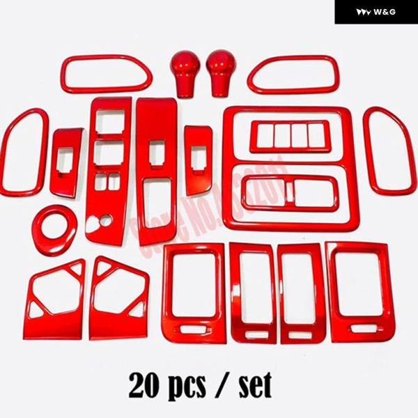 日産 X-TRAIL T31 2008-2013 ABS レッド 車用 ガラススイッチ エア アウトレット 読書灯 装飾 フレーム 一式 カスタム パーツ アクセサリーItem Weight:1kgItem Height:1inchItem...