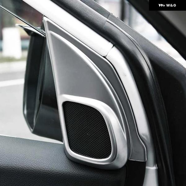ホンダ CRV CR-V 2012-2016 ABS マット インテリア フロントドア Aピラー ステレオ スピーカー リングカバー トリム カー スタイリング 2個 カスタム パーツ アクセサリーHign-concerned Chemic...