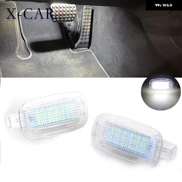 1ペア LED メイクアップミラー ランプ フットウェルライト メルセデス ベンツ R230 W204 W212 W207 W221 W216 W251 W164 W463 X164 X204 C197 カスタム パーツ アクセサリーHig...
