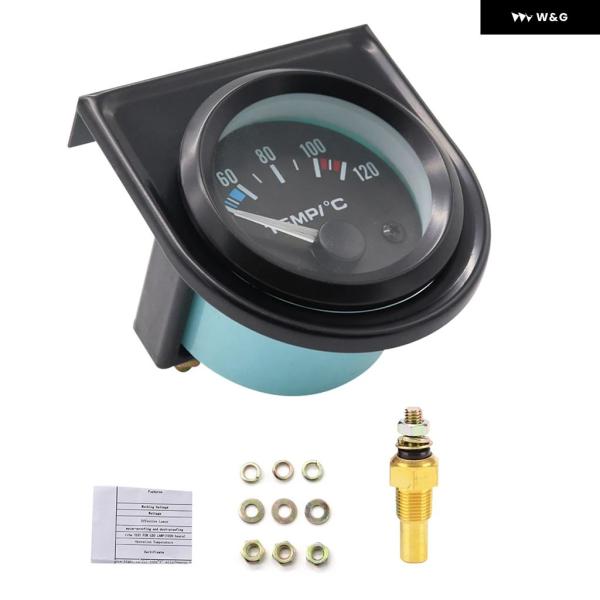 52MM 車用水温計 LED ホワイトライト ウォータータンクレベル インジケーター 12V 水温摂氏計 水温センサー付き カスタム パーツ アクセサリーHign-concerned Chemical:NoneOther Part Numb...