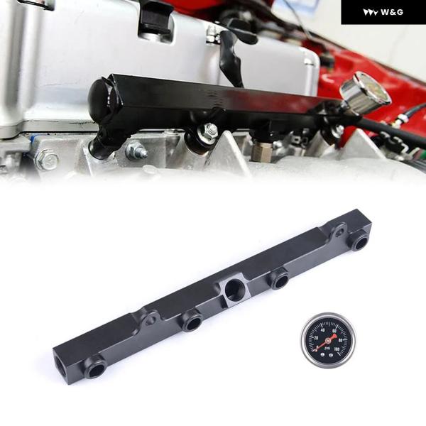 アルミ Kシリーズ ヘビーフューエルレールキット ハイフローインジェクションフューエルレール H0NDA K20 K24 RSX CIV1C SI INTEGRA EP3 ゲージ付き カスタム パーツ アクセサリーHign-concerne...