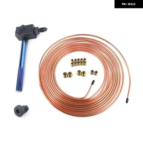 3/16 X 25フィート STRUMENTO DI SVASATURA DEL TUBO DEL FRENO ANTIRUGGINE SAE + KIT LINEA FRENOINRAME ALESATURA EFFICIENTE PIP...