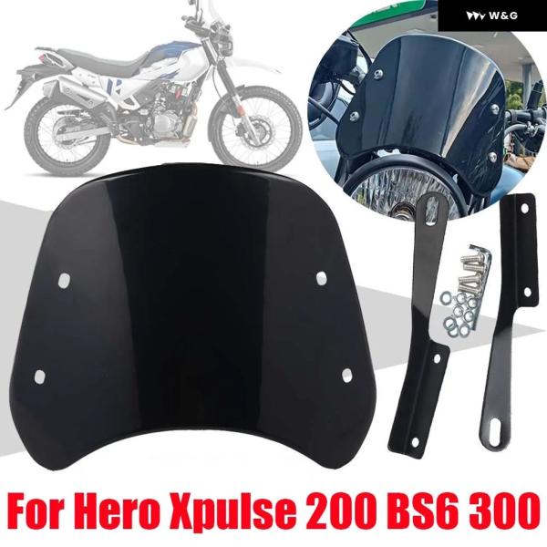 HERO XPULSE 200 BS6 200T 300 オートバイ バイク アクセサリー レトロ ウィンドスクリーン 風防 ウィンドスクリーン デフレクター カバー ガード カスタム パーツ アクセサリーProtective parts:...