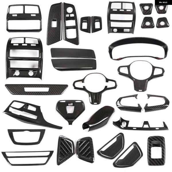 BMW 5シリーズ G30 2018-2022 ステアリングホイール ダッシュボード コンソール ギア シフター パネル ステッカー 車内カーボン トリム カバー カスタム パーツ アクセサリーSticker Placement:Navig...