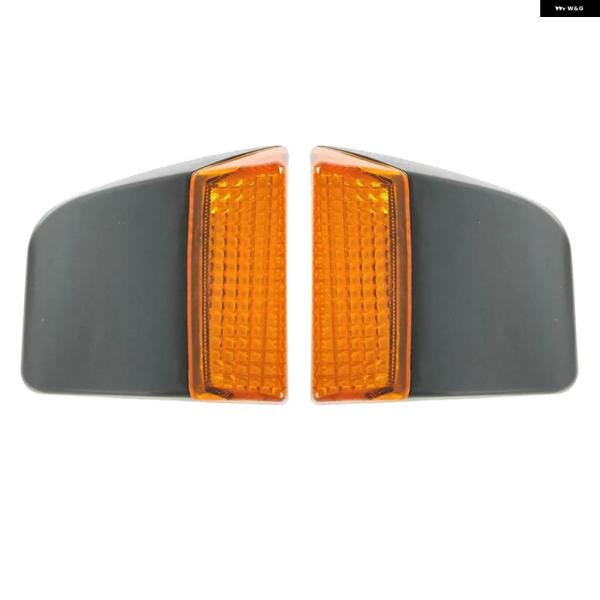 2個 コーナーライト カバー ボルボ FH12 FM トラック サイドマーカーウィンカーランプシェル 電球 なし左右 カスタム パーツ アクセサリーSpecial Features:for volvo fm truck light hous...