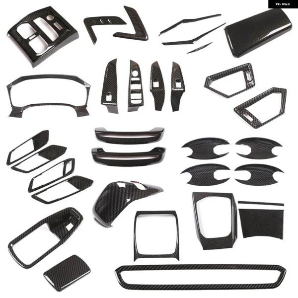 BMW 3シリーズ G20 2020-2022 ABSカーボン インテリア キット ダッシュボード コンソール ギア シフト パネル デコレーションカバー トリム ステッカー カスタム パーツ アクセサリーHigh-concerned ch...