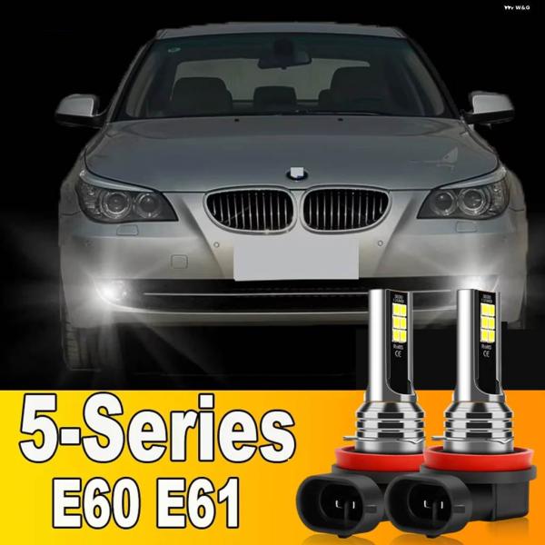 デイタイム ランニングライト 2個 LED バルブ アクセサリー DRL 12V 6000K 3030SMD 車用 ルークス BMW 5シリーズ E60 E61 2007 - 10 カスタム パーツ アクセサリーHigh-concerned...