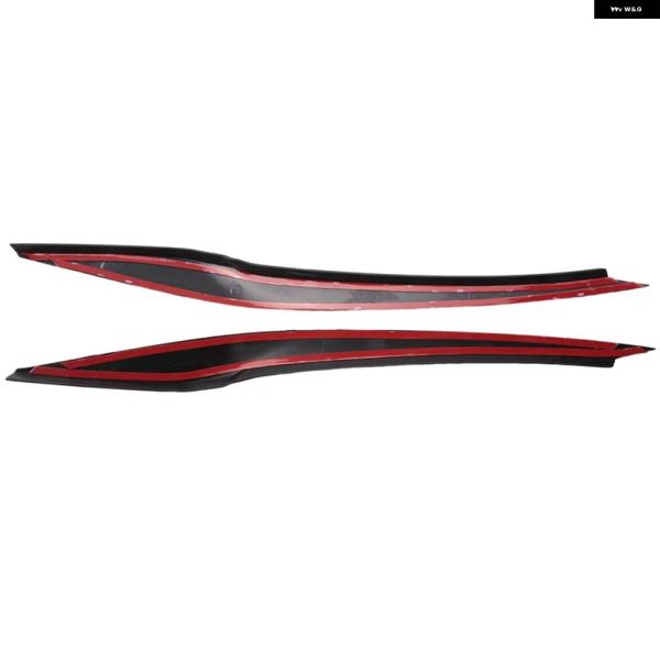 1PAIR 車用 ヘッドライト アイブロウモールディング トリム ステッカー VW ポロ 2019-2022 ランプ 装飾 ストリップ 蓋カバー 明 カスタム パーツ アクセサリーHigh-concerned chemical:NoneOr...