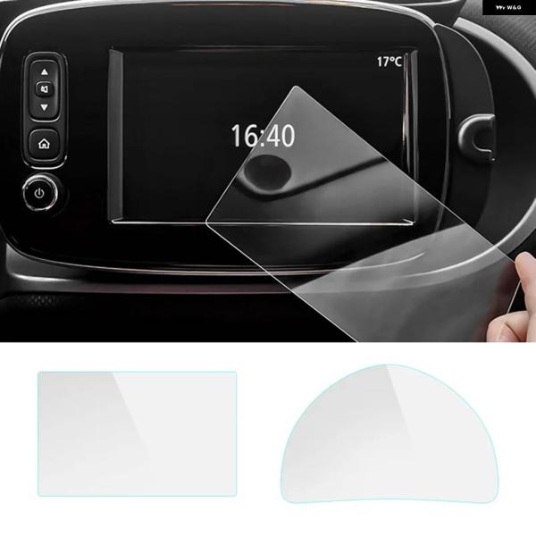 SMART FROTWO FORFOUR 2015-2019 ガラススクリーン プロテクター ナビゲーションスクリーンフィルム ダッシュボード フィルム 強化ガラスフィルム カスタム パーツ アクセサリーHigh-concerned che...
