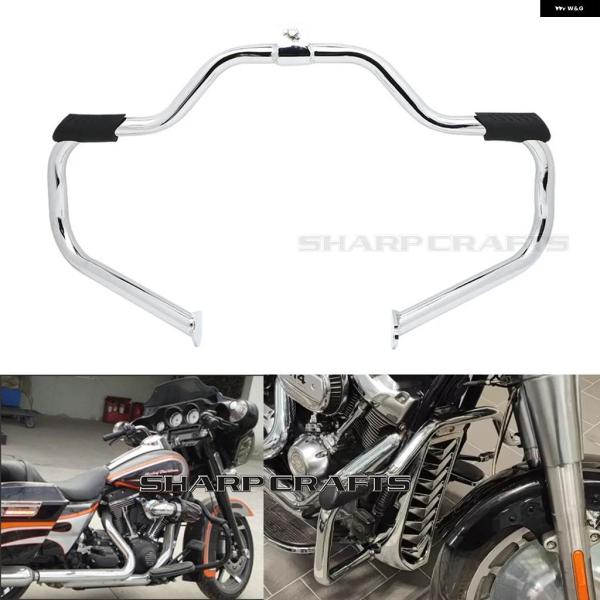 2009年2017年 RUBBER HIGHWAY CRASH BAR エンジン ガード ハーレー ツーリング ELECTRA STREET GLIDE ROAD KING CVO ULTRA FLHT FLHX FLHX FLHR FLT...
