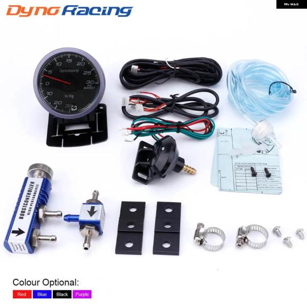 ダイノレーシング 60MMカーターボブーストゲージ 30PSI ターボブースト コントローラ ーキット 1-30PSI 車内メーター カスタム パーツ アクセサリーPlacement on Vehicle:FrontCountry/Regi...