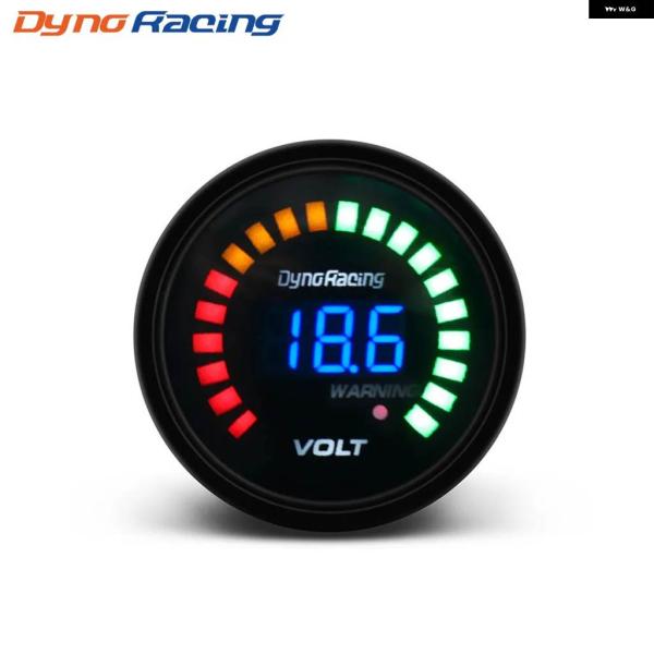ダイノレーシング2インチ52MM 12Vカーデジタルボルトメーターメーター20枚黒色LED7.5-20ボルトボルトメーター BX101456 カスタム パーツ アクセサリーHigh-concerned chemical:NoneOther ...
