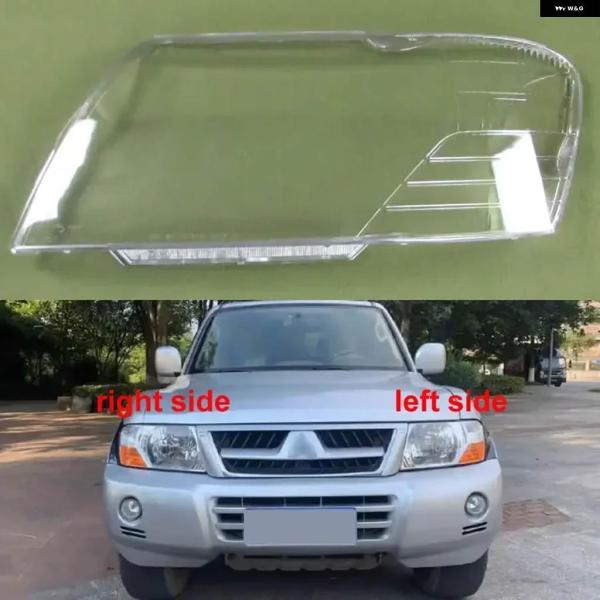 三菱 パジェロ V73 V75 V77 2003-2011 ヘッドランプ シェル ランプカバー ヘッドライト カバー レンズ プレキシガラス 元ランプシェード を交換 カスタム パーツ アクセサリーHigh-concerned chemic...