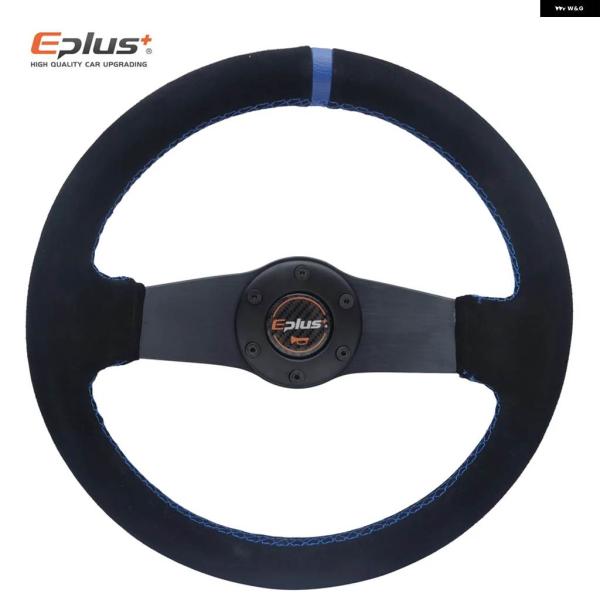 カー ステアリングホイール スタイリング スポーツレーシングタイプPVC 汎用 13インチ320MMアルミレトロカスタム CANクイックリリース カスタム パーツ アクセサリーCar Maker:universalMaterial:Alum...