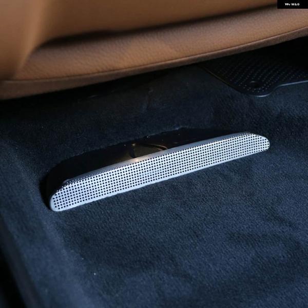 BMW 3 5 6シリーズ ステンレス シルバーブラックシート エアコン ヒートフロア エアコン ダクト ベント アウトレット グリル カバー カスタム パーツ アクセサリーItem Weight:0.3kgItem Height:0inc...