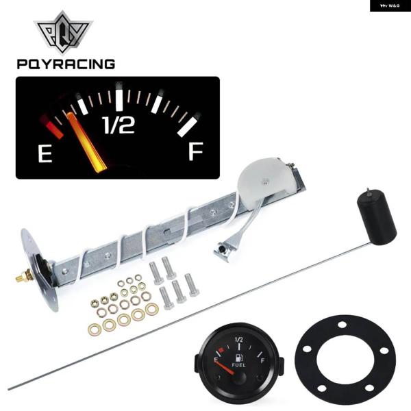 汎用 2インチ52MM燃料レベルゲージ車両メーター燃料フロートセンサー付き白色LEDライトブラックシェル自動車用ゲージ12V カスタム パーツ アクセサリーHigh-concerned chemical:NoneOther Part Num...