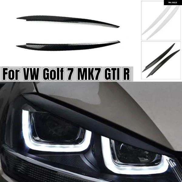 フォルクスワーゲン VW ゴルフ 7 MK7 GTI R オート ヘッドライト ランプアイブロウ ヘッドライト 装飾 カー スタイリング トリム カスタム パーツ アクセサリーHigh-concerned chemical:NoneCate...