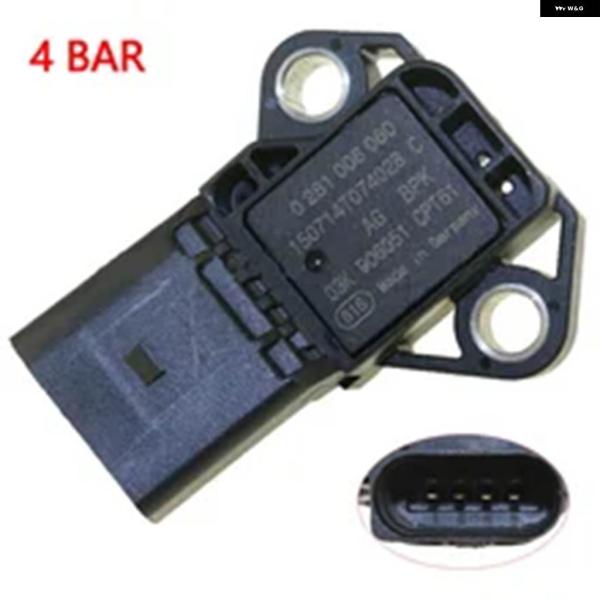 0281006060 4BAR インテーク マニホールド ブースト圧マップセンサー DRUCKSENSOR VW アウディ SEAT SKODA 1.4 2.0 TDI 03K906051 0281006059 カスタム パーツ アクセサリ...