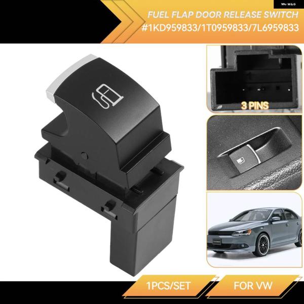VW GOLF MK5 JETTA 5 TOURAN RABBIT 燃料タンクドアリリース コントロール スイッチ オイルガスキャップ キー ボタン 7L6959833 1KD959833 1T0959833 カスタム パーツ アクセサリー...