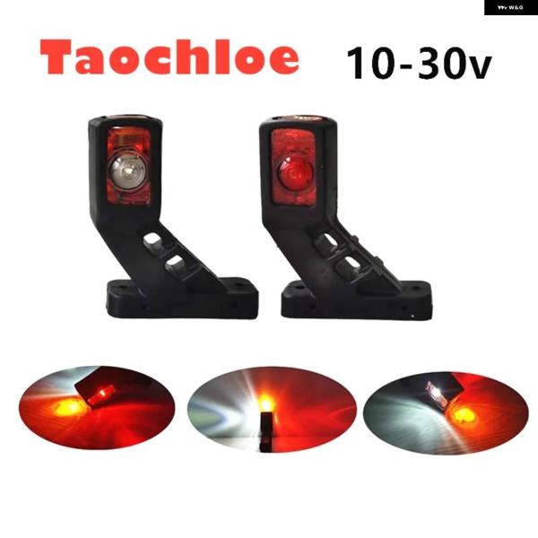 1ペア 10-30V 車 トレーラー トラック バン 3面 4LED トラック マーカー サイドライト アウトラインランプ アウター ライト 24V ボルボ DAF カスタム パーツ アクセサリーHigh-concerned chemica...