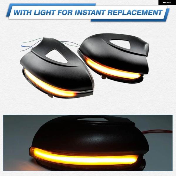 フォルクスワーゲン VW ゴルフ 6 MK6 GTI R20 2008-2014 ウィンカー LED ダイナミック サイドミラー シーケンシャル点滅 インジケーター ライト カスタム パーツ アクセサリーHigh-concerned che...