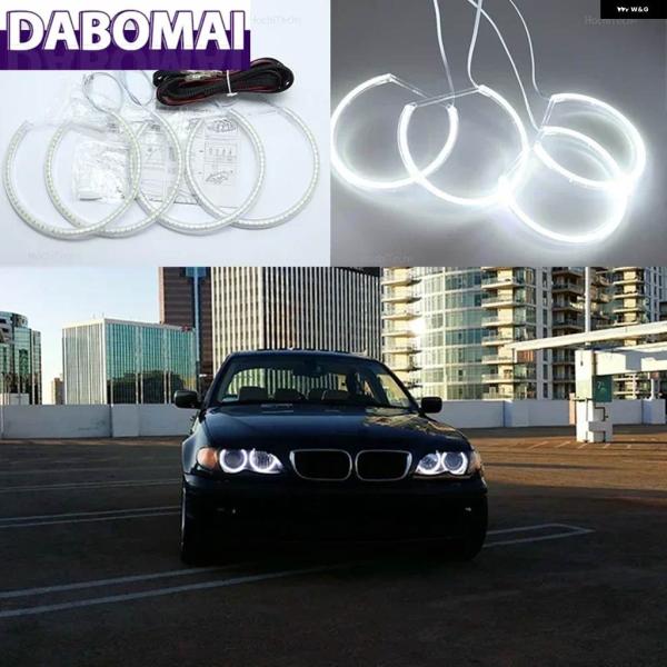 BMW E46セダンツーリング用プロジェクター式 デイタイム ランニングライト DRL1998-2005 SMD LED エンジェルアイ キット 優ライト性能 カスタム パーツ アクセサリーHigh-concerned chemical:N...