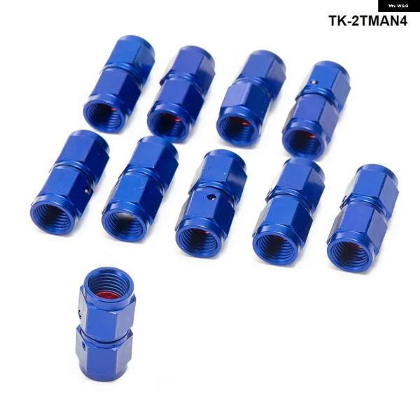 10個 ブルー -AN4 アルマイト処理オイルライン/ ホースエンド 2サイドメス TK-2TMAN4 カスタム パーツ アクセサリーProduct Type:Engine AccessoriesSpecial Features:unive...