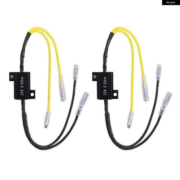 1ペア モト抵抗パワー抵抗器負荷デコード抵抗器LED ミニウィンカーフラッシュライトリペア部品25W 6.8Ω カスタム パーツ アクセサリーBattery Included:NoHigh-concerned chemical:NoneIt...
