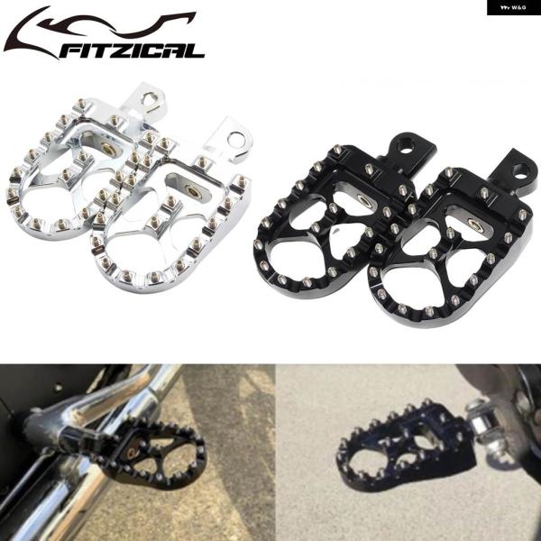 オートバイ フットペグ フットレスト ハーレー ダビッドソン スポーツスター XL883 ダイナ ファットボーイ ストリートボブ ワイドグライド アイアン カスタム パーツ アクセサリーHigh-concerned chemical:Non...