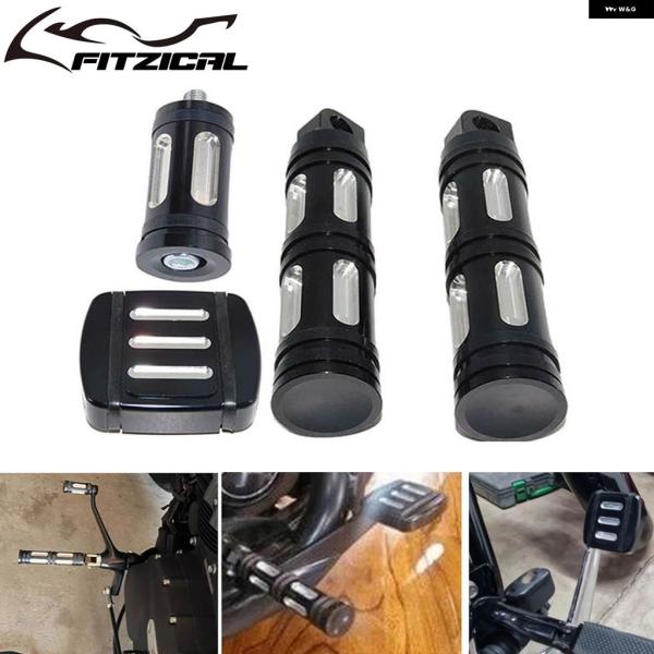 オートバイ フットペグ フロント リア フットレスト シフター ペグ ブレーキペダル パッド カバー ハーレー ツーリング ロードキング ソフテイル ダイナ ファットボーイ CVO カスタム パーツ アクセサリーHigh-concerned...
