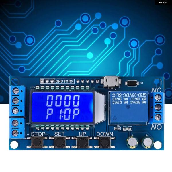 5V 12V 24V タイムディレイリレー モジュール 遅延オフサイクルタイマー 0.01秒〜9999分 LCD ディスプレイ カスタム パーツ アクセサリーHigh-concerned chemical:Noneis_customized...